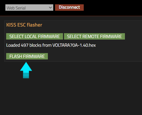 FIRMWARE Flashing with KISS-ULTRA – VoltaraRC